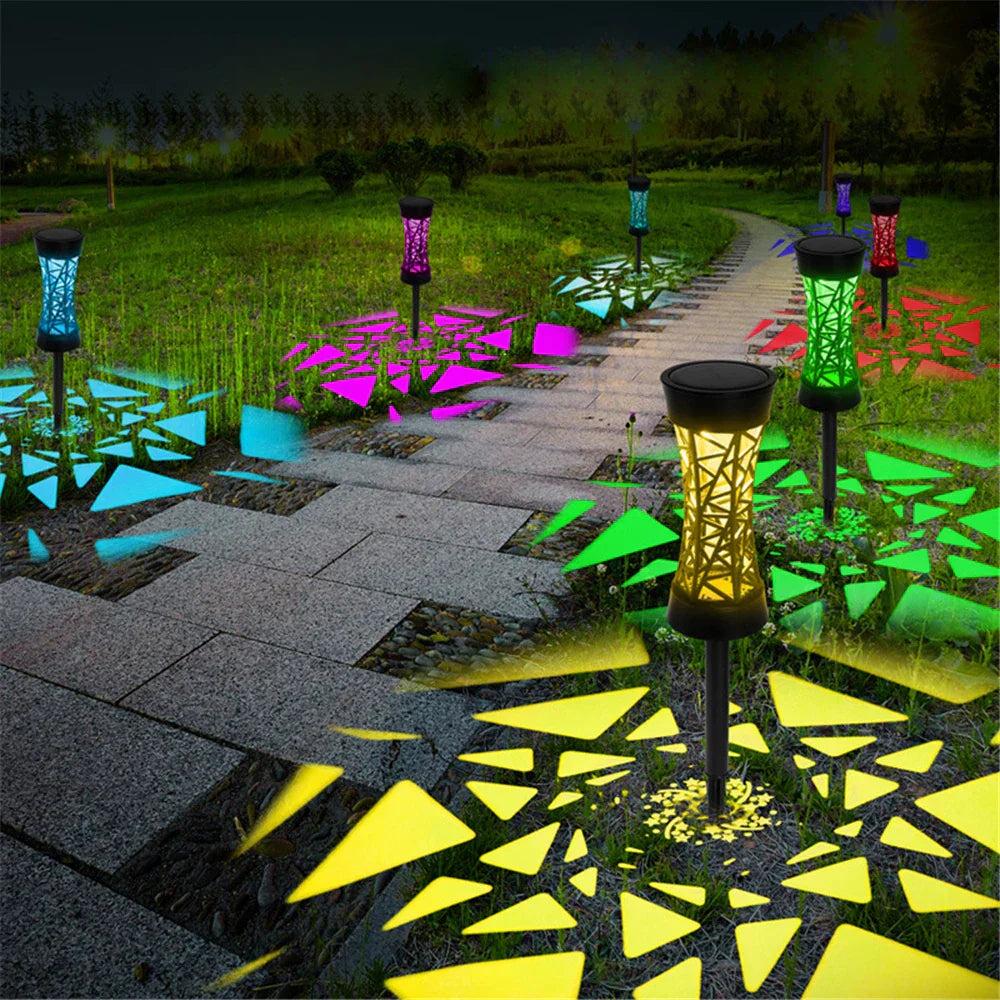 Colourful Solar LED Path Lights for Gardens and Pathways – Weatherproo